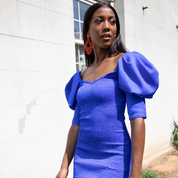 AZARI | Dresses | Zelda Wynn Puff Shoulder Dress | Poshmark